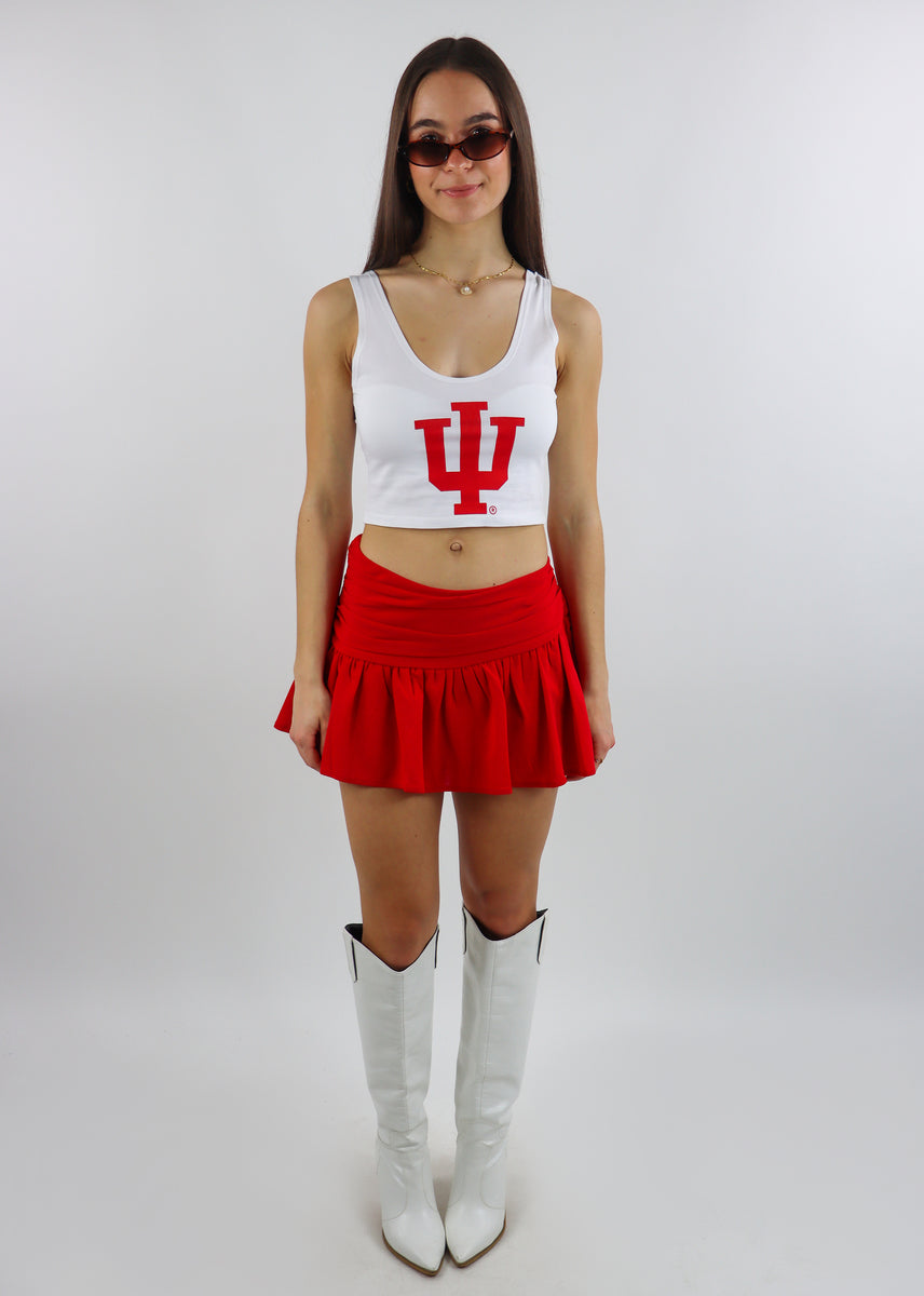 Indiana University Cropped Tank Top ★ White – Rock N Rags