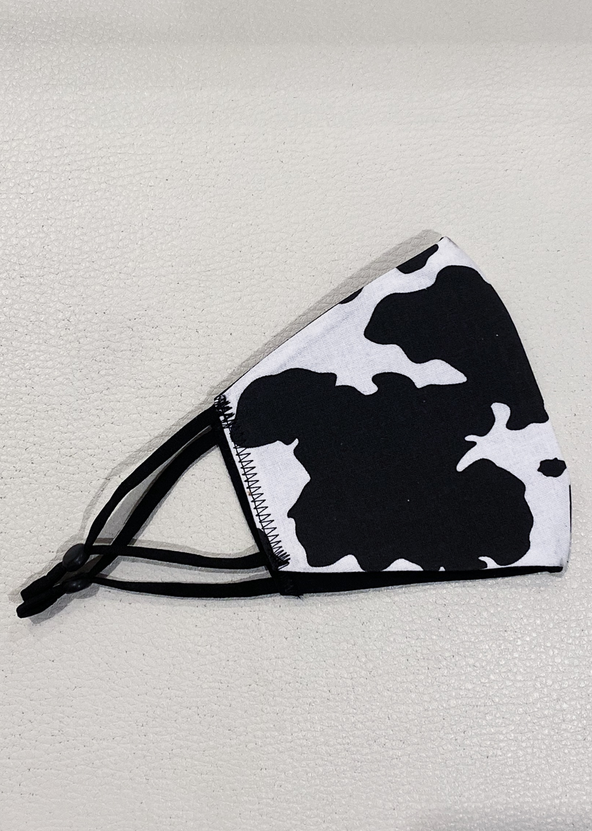 Moo Moo Face Mask ★ Cow Print – Rock N Rags