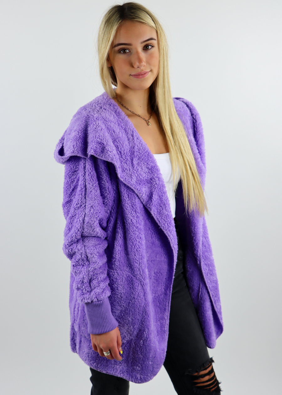 Fuzzy Jacket ★ Lavender – Rock N Rags